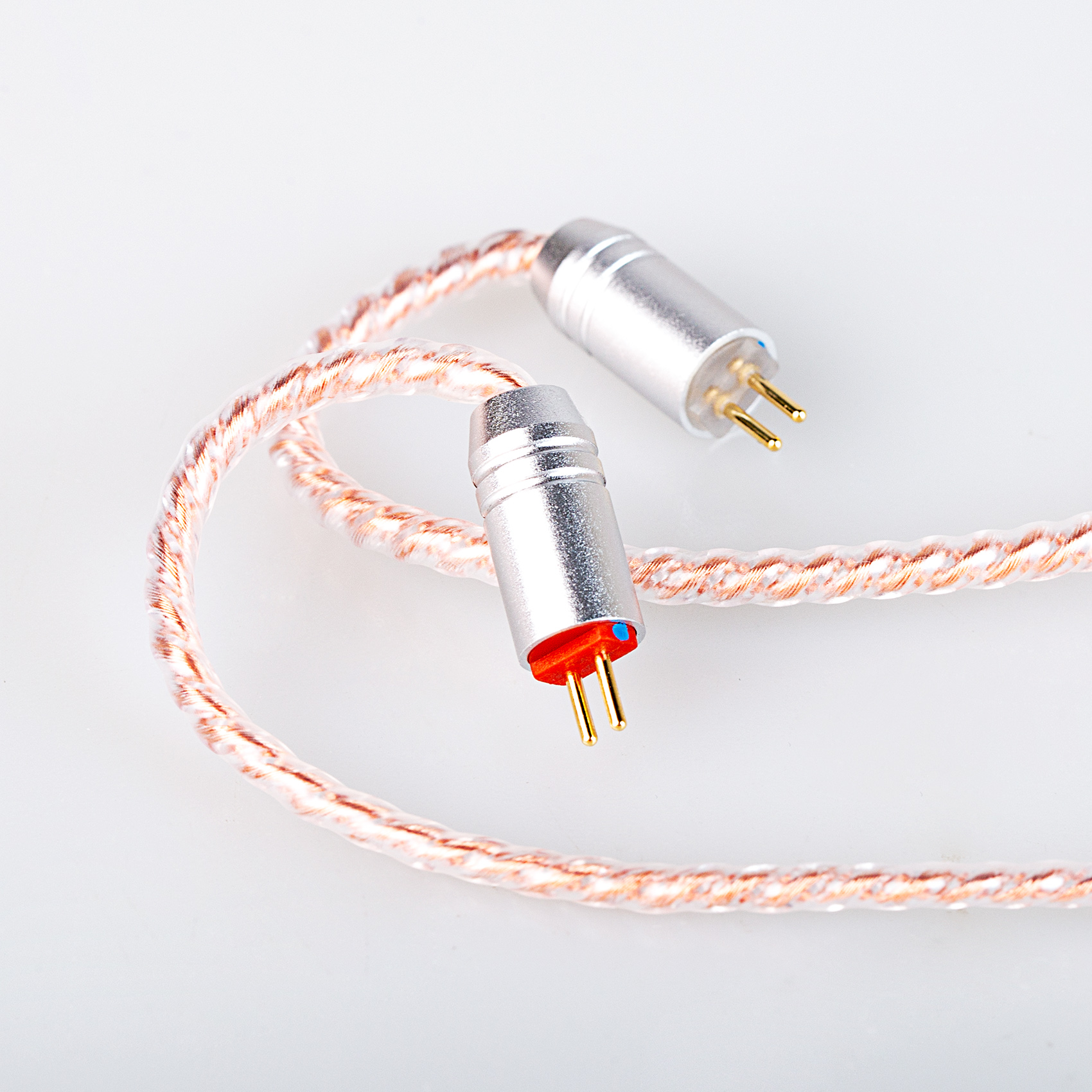 KBEAR 2PIN MMCX QDC TFZ IEM Cable 4-Core Pure Copper Earphone ...