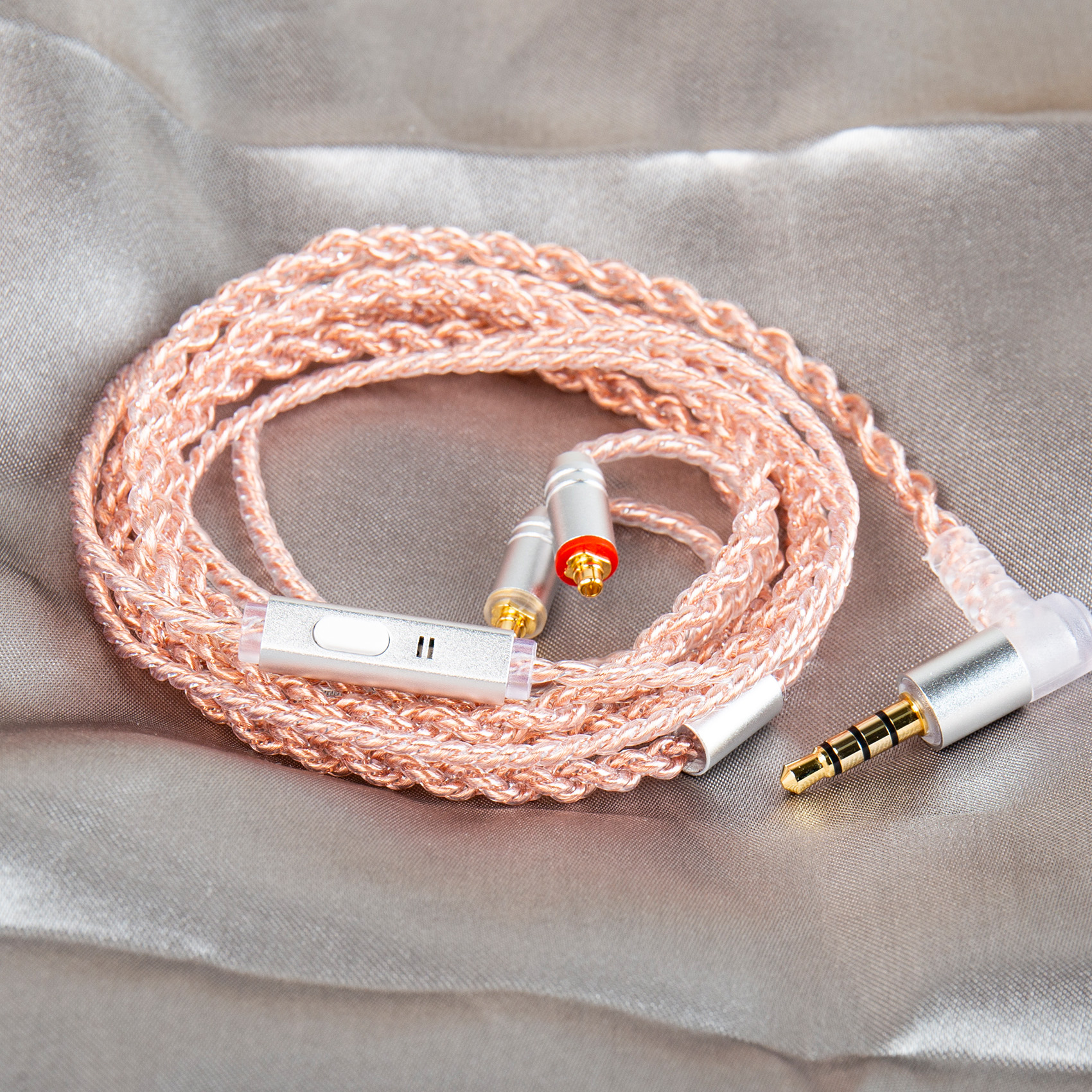 KBEAR 2PIN MMCX QDC TFZ IEM Cable 4-Core Pure Copper Earphone ...