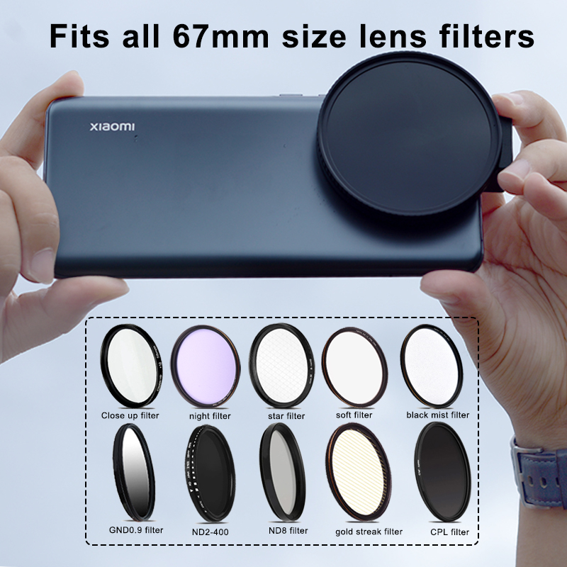 Lightdow 67mm Phone Lens Filter Holder for ND Filter CPL Filter Soft ...