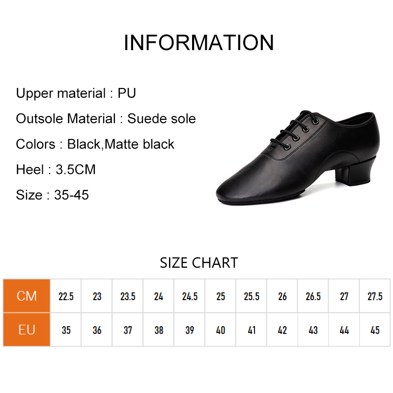 Men's Boys International Standard Dance Shoes Leather Breath Low Heel ...