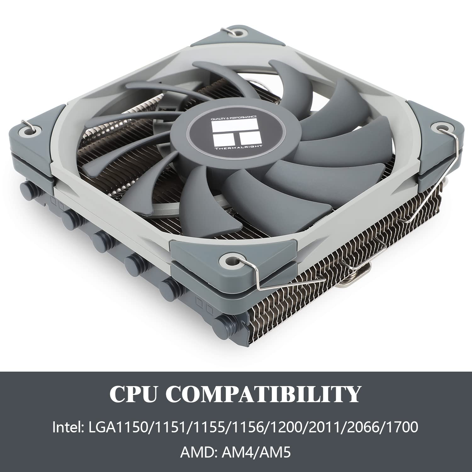 Thermalright AXP120-X67 CPU Radiator 6 Heat Pipes Low Profile CPU Air ...