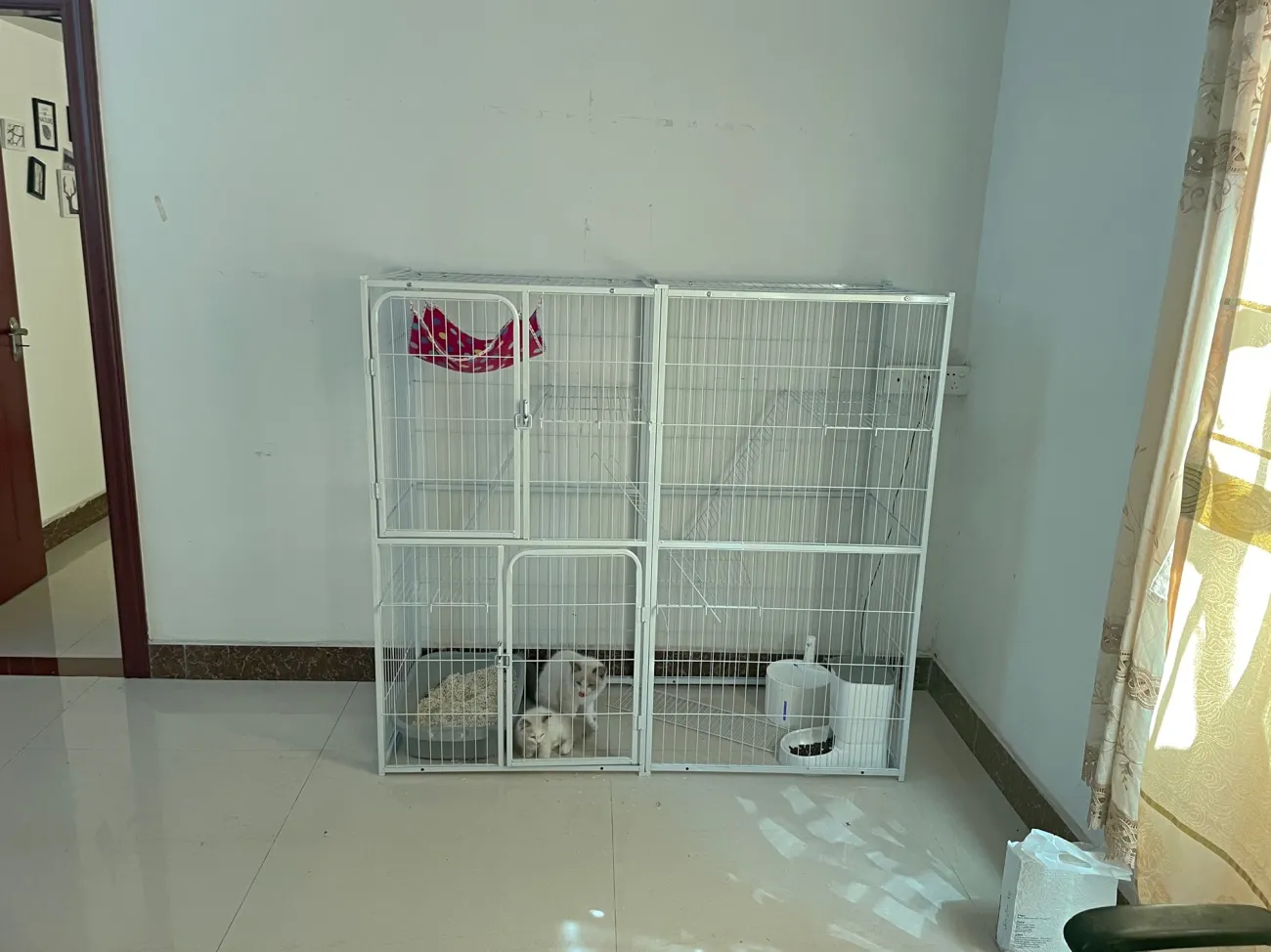 【Ready Stock】 Cat Cage 3 Layer Extra Large Space Stackable Expandable ...