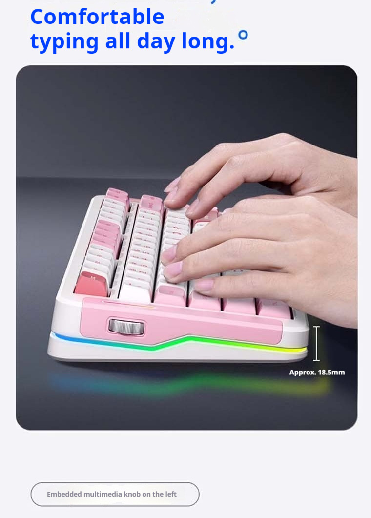 MCHOSE X75 V2 Custom Mechanical Keyboard Wireless Bluetooth Three-Mode ...