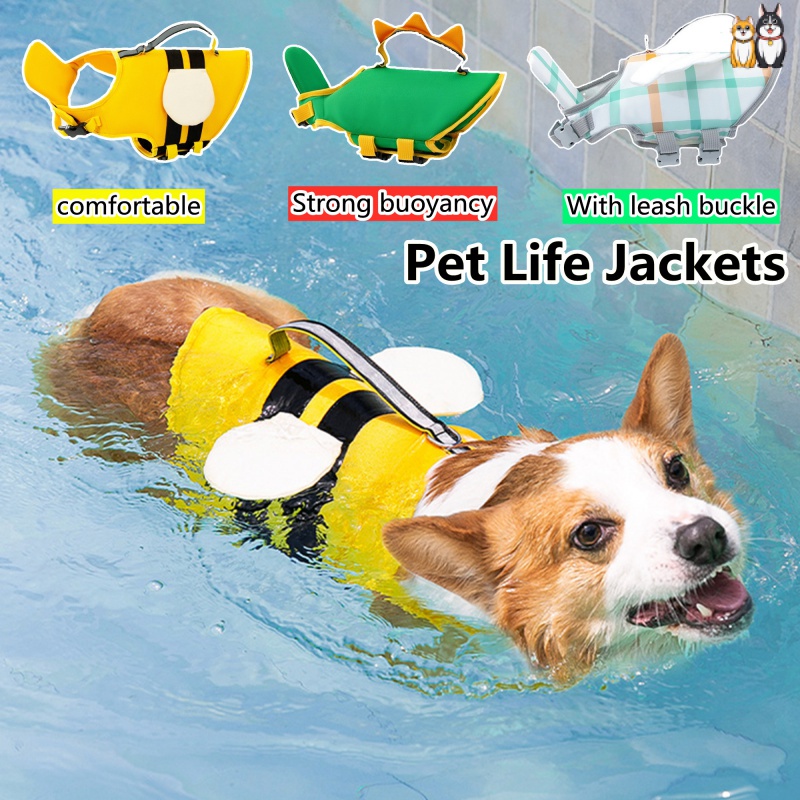 Cute Dog life jacket Dog swimsuit Pet swimming safe vest Small, medium ...