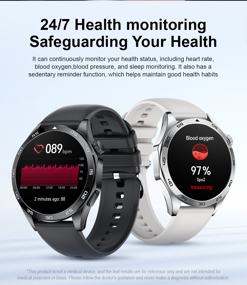 LIGE Smart Watch GT4pro Waterproof Multi-Sport Heart Rate/Blood ...