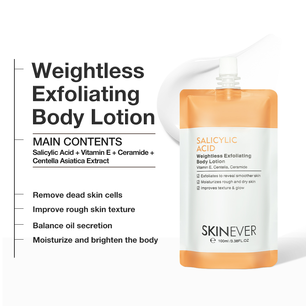 SKINEVER Salicylic Acid Exfoliating Body Lotion Cleanses The Skin ...