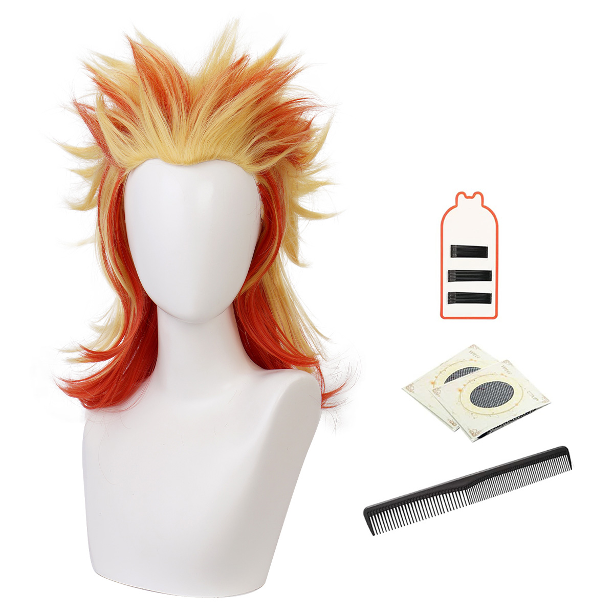 HOLOUN Demon Wig Cosplay Tanjiro Kamado Iguro Obanai Giyuu rose net ...