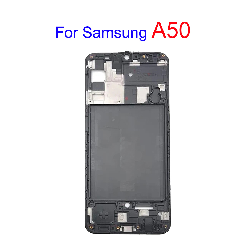 For Samsung A50 Back Cover Housing Middle Frame Front LCD Frame SIM ...
