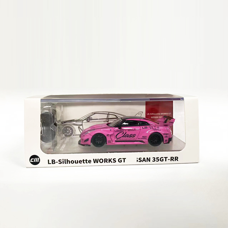 CM 1:64 Model Car Nissan GT-R R35 LBWK Refitting Super Silhouette 35GT ...