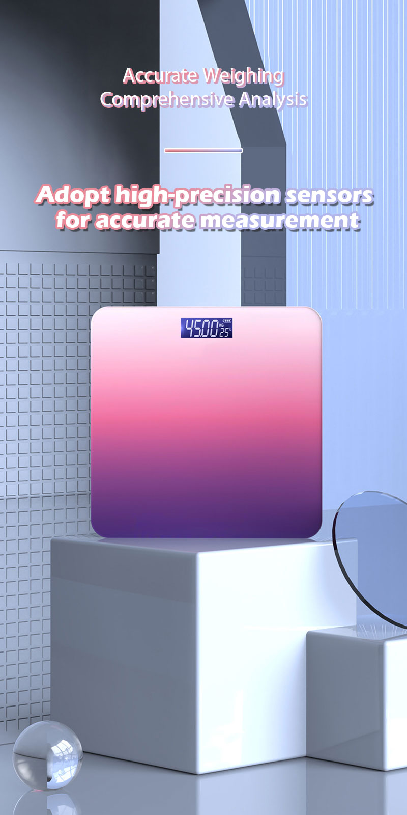 AKER LCD Digital Scale Portable USB Rechargeable Weighing Scale ...