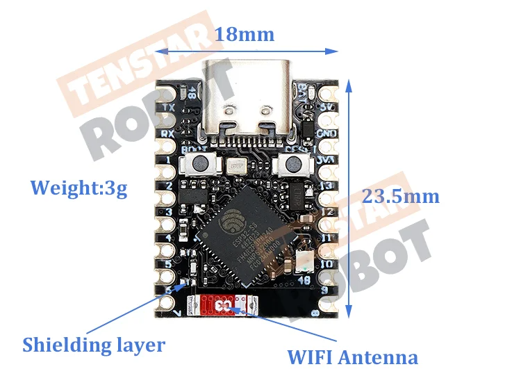 ESP32-C3 ESP32-S3 ESP32-H2 ESP32-C6 Development Board ESP32 C3 ...