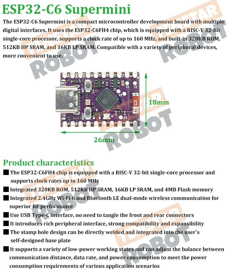 Esp32 C3 Esp32 S3 Esp32 H2 Esp32 C6 Development Board Esp32 C3 6312