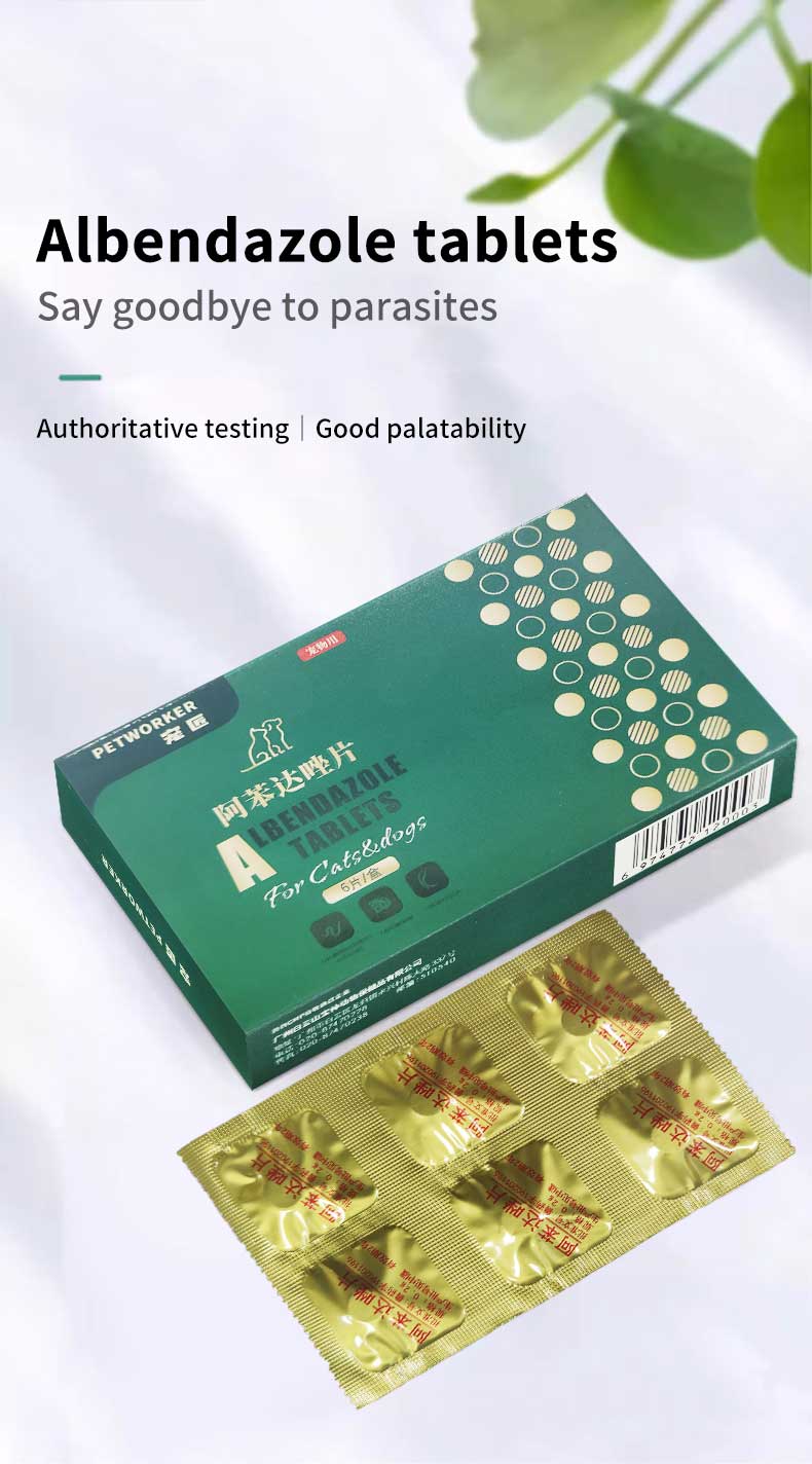Cat dewormer dog dewormer 6pcs/box pet dewormer tapeworms roundworms ...