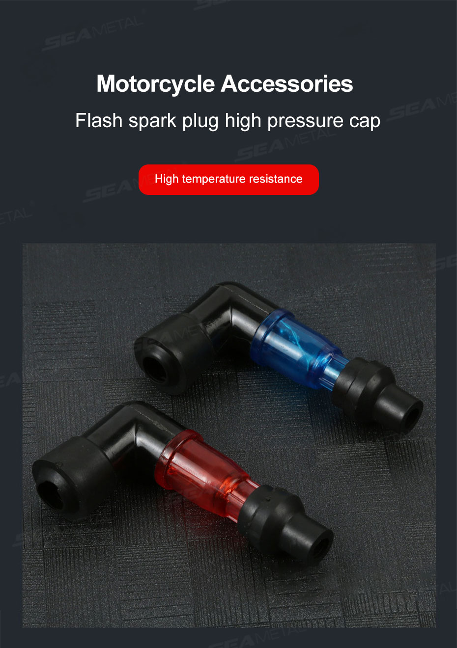 SEAMETAL Motorcycle Spark Plug Cap ignitioncoil Spark Plug Cap ...