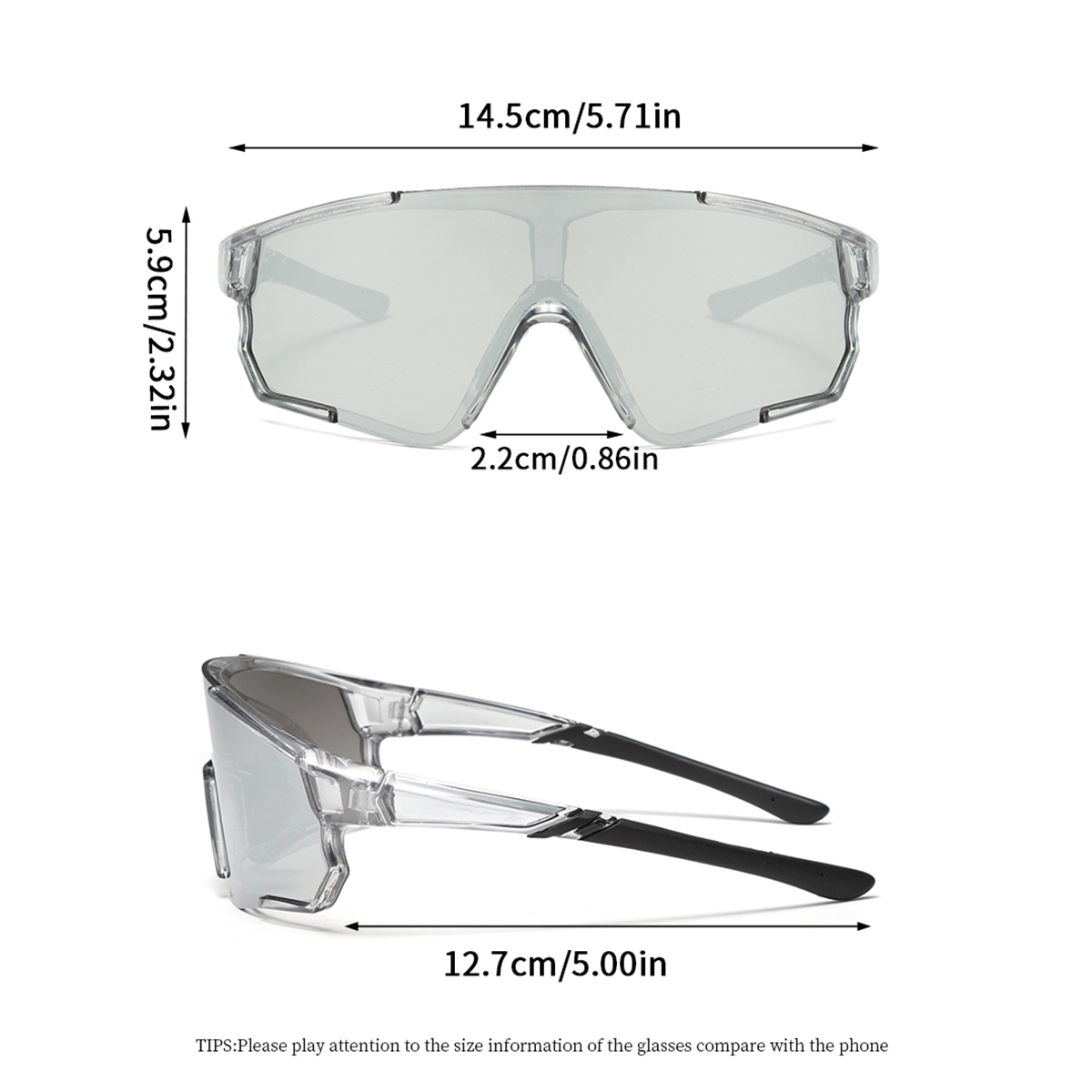 Fashion Transparent Frame Cycling Glasses Women Men Road Bicycle Shades UV400 Mountain Bike ...