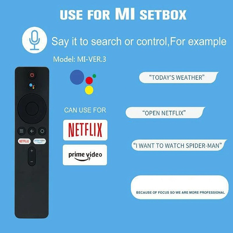 【Nilank】 remote control Bluetooth voice for Xiaomi MI Box S Smart TV ...