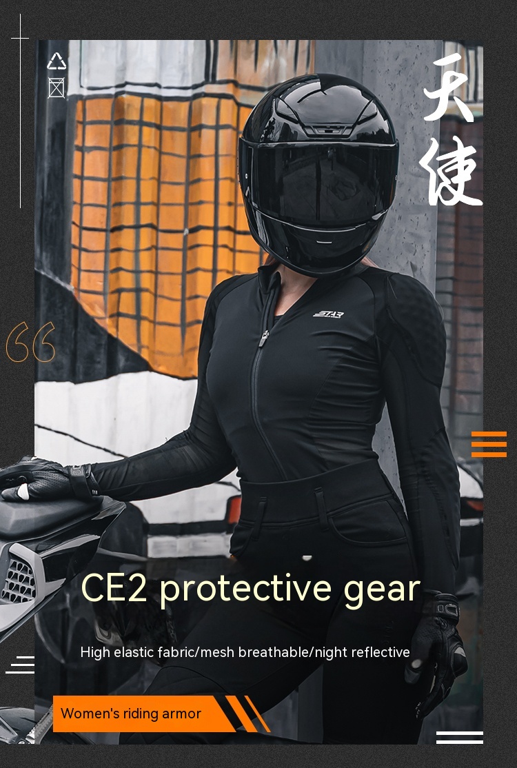 Women Motorcycle Jacket CE Approved Motorcycle Body Armor Summer ...