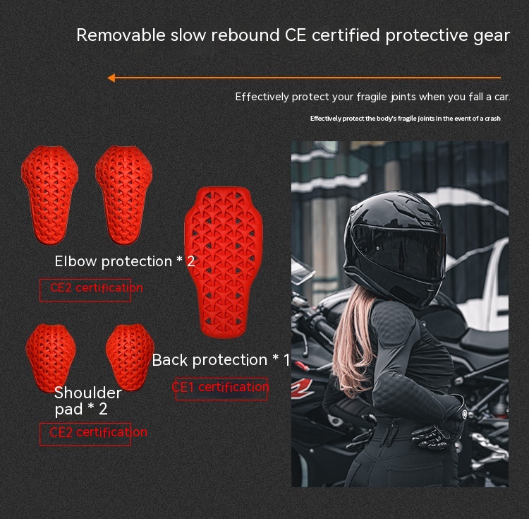 Women Motorcycle Jacket CE Approved Motorcycle Body Armor Summer ...