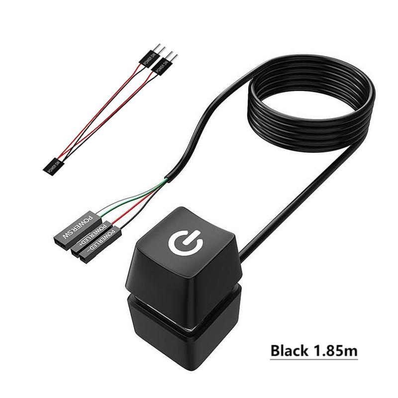 LED Colorful Light Desktop Computer Power Switch PC Motherboard ...