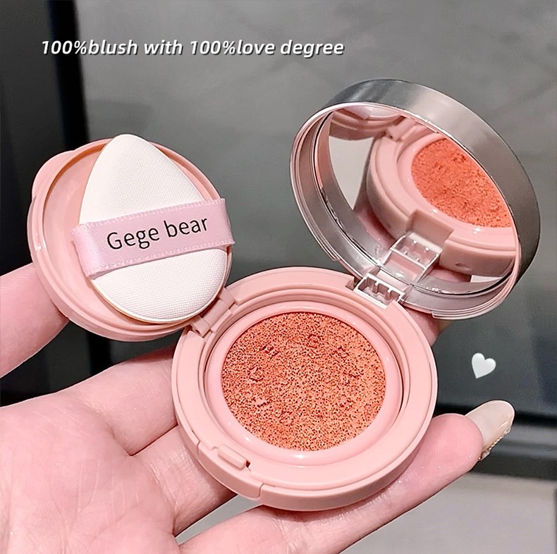 Gege Bear Cushion Blush Moisturizing Makeup with Mini Puff Blush ...