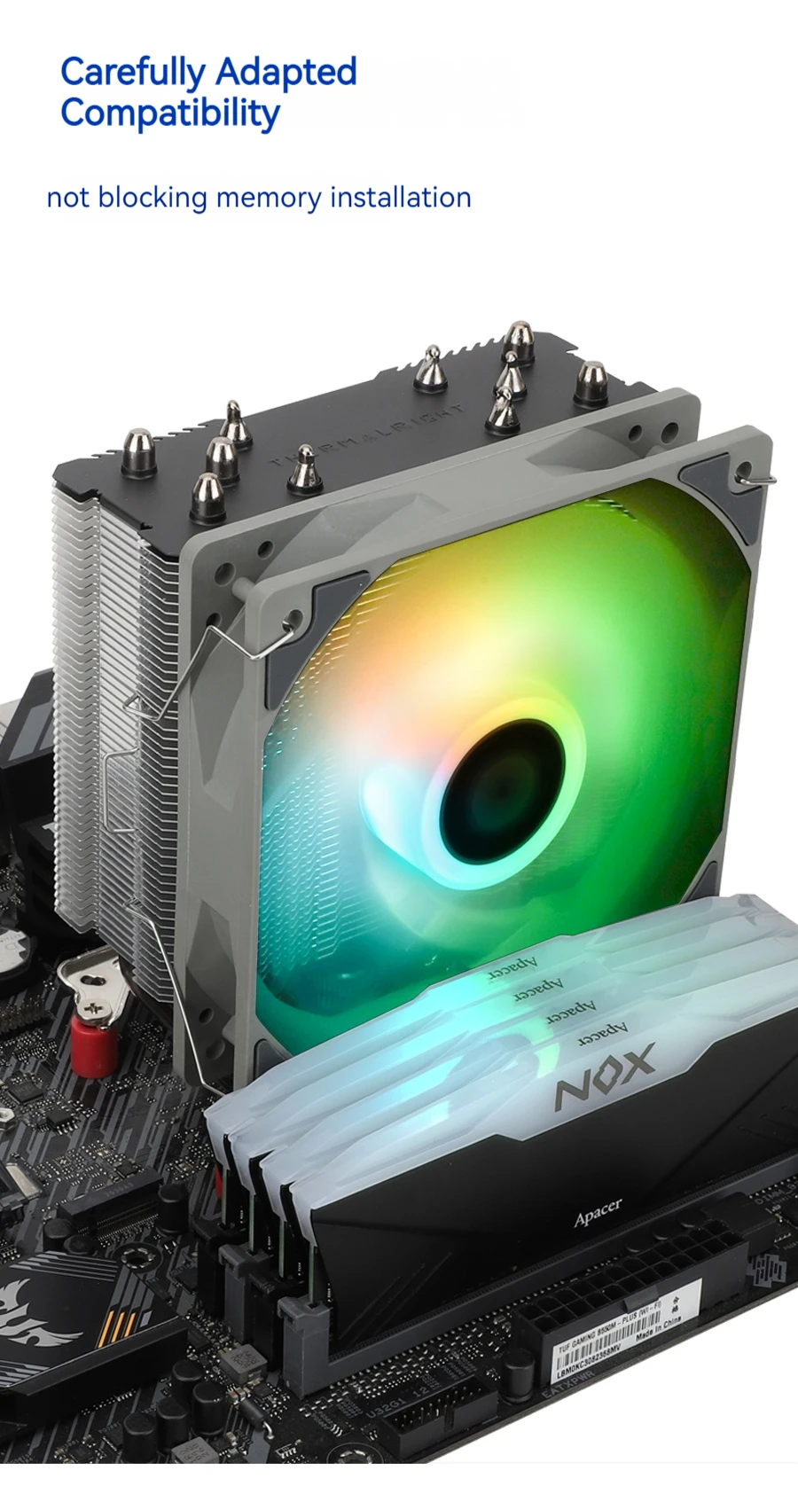 Thermalright AK120 SE ARGB CPU Air Cooler 5 Heat pipes Chassis heat PC ...