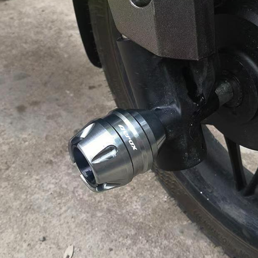 YAMAHA AEROX V1 V2 AEROX 155 Ront wheel axle fork crash slide aluminum ...