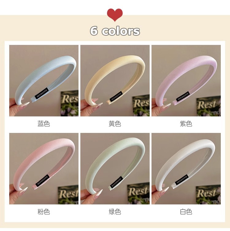 1PC Korean Version Of High -Level Sense Simple Texture Satin Hair Hoop ...