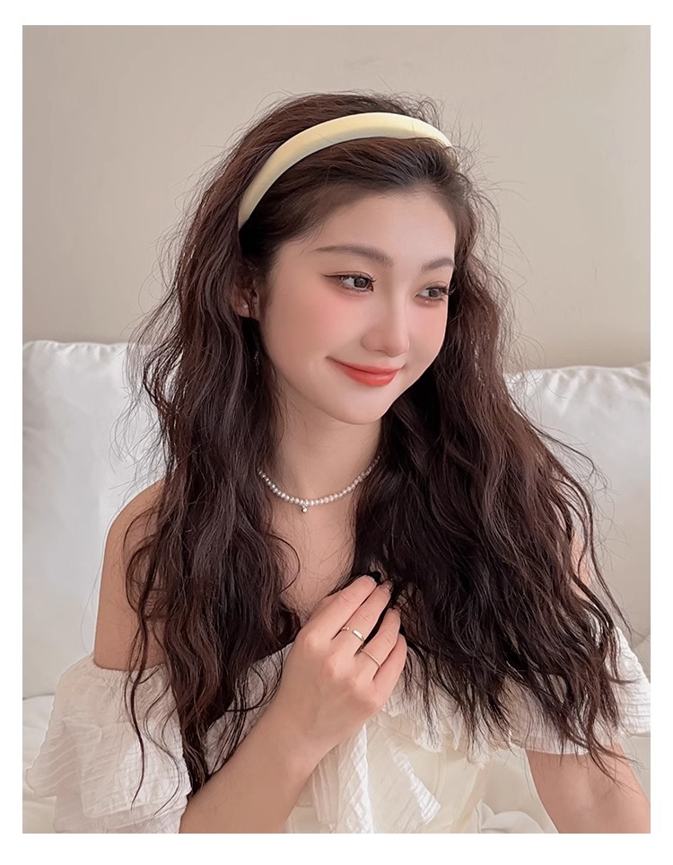 1PC Korean Version Of High -Level Sense Simple Texture Satin Hair Hoop ...