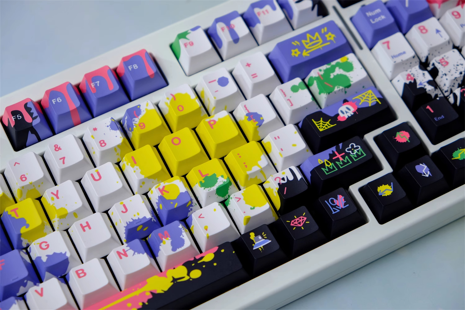 Graffiti Keycaps 151 Keys Cherry PBT Personalized Keycaps Suitable for ...