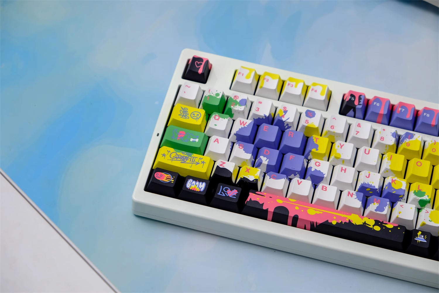 Graffiti Keycaps 151 Keys Cherry PBT Personalized Keycaps Suitable for ...