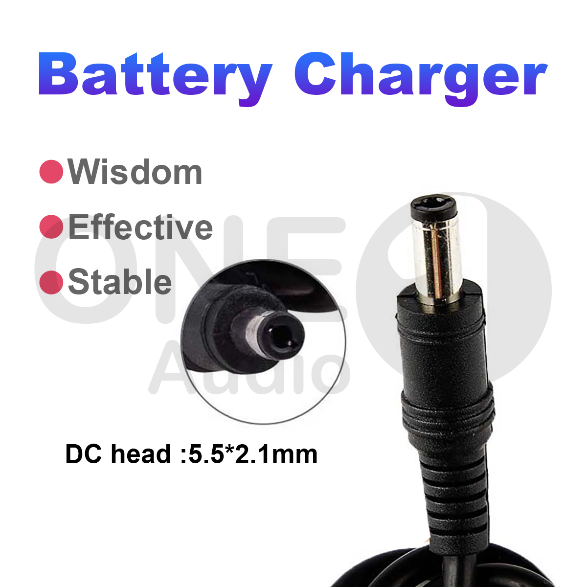 OneAudio Li-ion battery charger adapter DC 12.6V 14.6V 16.8V 21V 21.9V ...