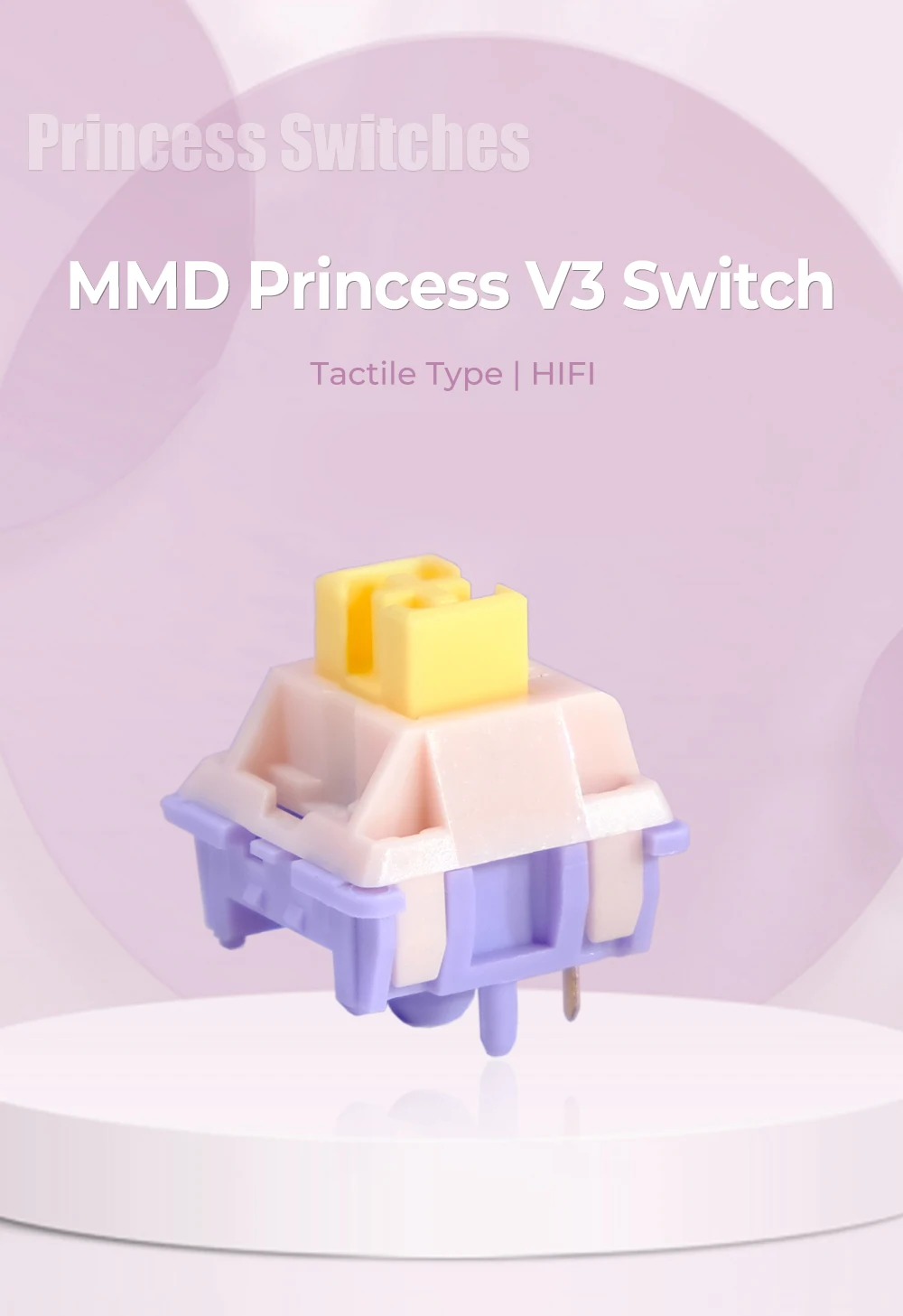 MMD Princess Switch V3 BOX Linear RGB SMD 5pin 48g for mechanical ...