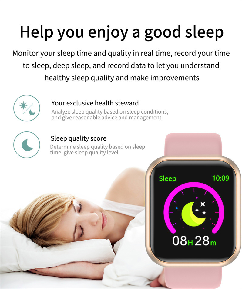 Y68/D20 smart watch sports fitness step counter bluetooth watch ...
