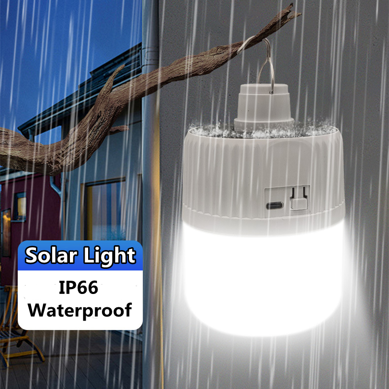 【Buy 1 Take 1】LED 100W Solar Light Bulb Rechargeable Emergency Light ...