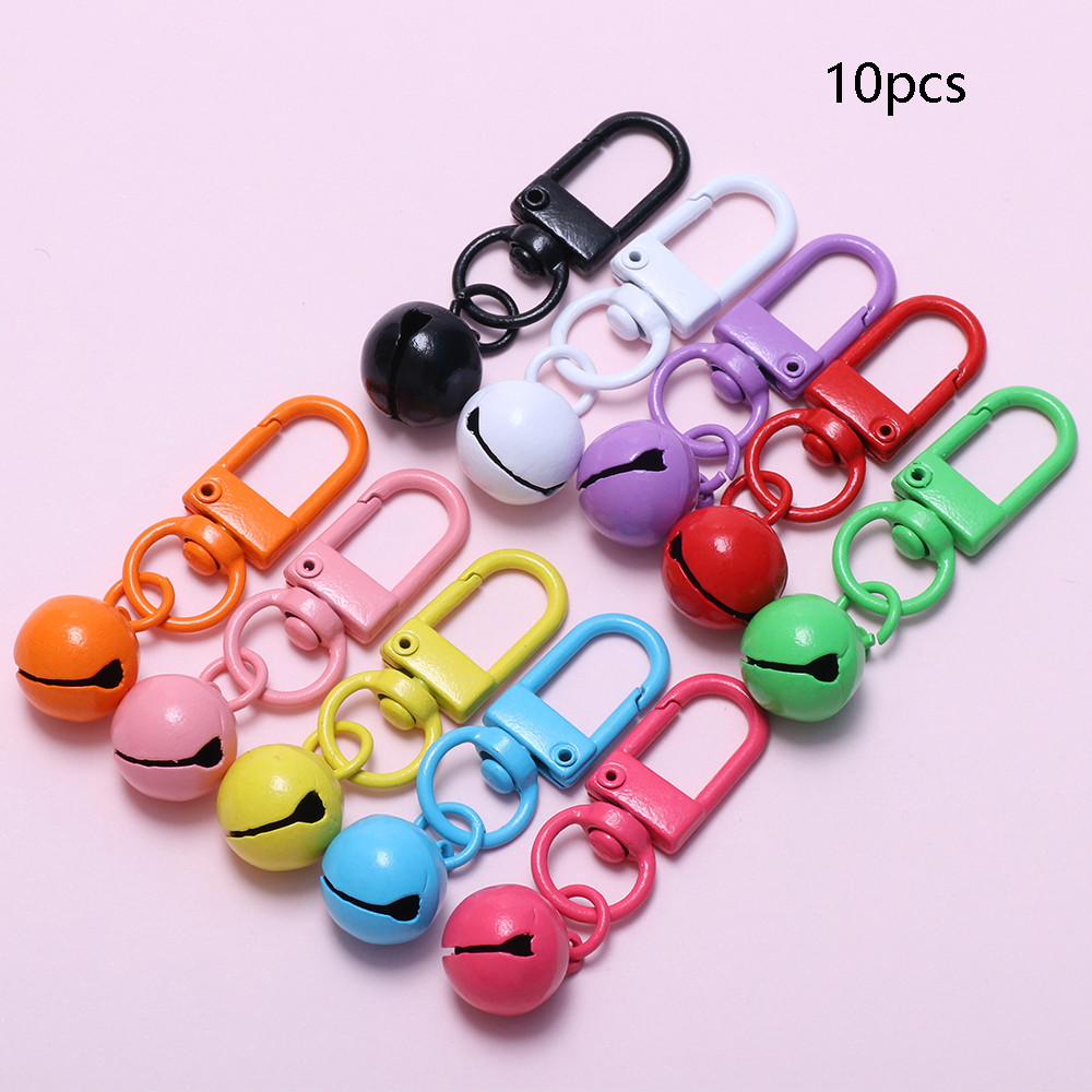 10pcs Key Rings With Small Bell For Keychain Pendants DIY Accessories ...