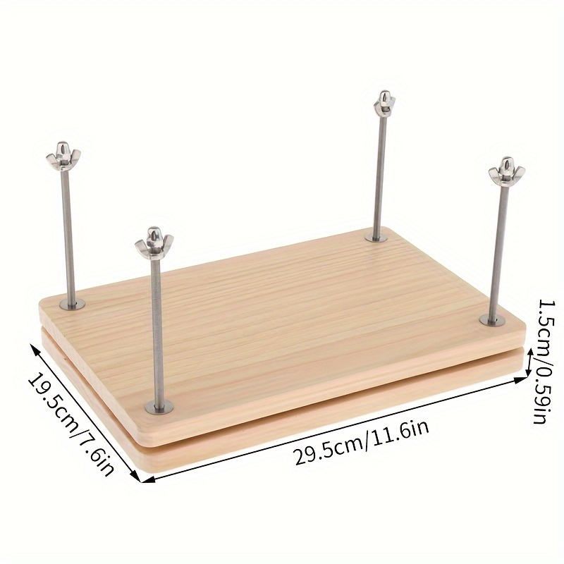 Timiben Protable Book Press 20*30CM / 30*40CM Wooden Handmade Pad Press ...