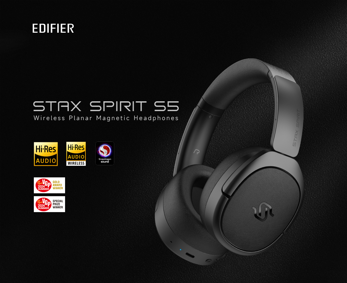 EDIFIER STAX SPIRIT S5 Planar Magnetic Headphones Bluetooth V5.4 Over ...