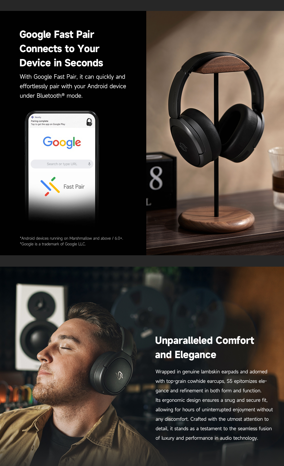 EDIFIER STAX SPIRIT S5 Planar Magnetic Headphones Bluetooth V5.4 Over ...