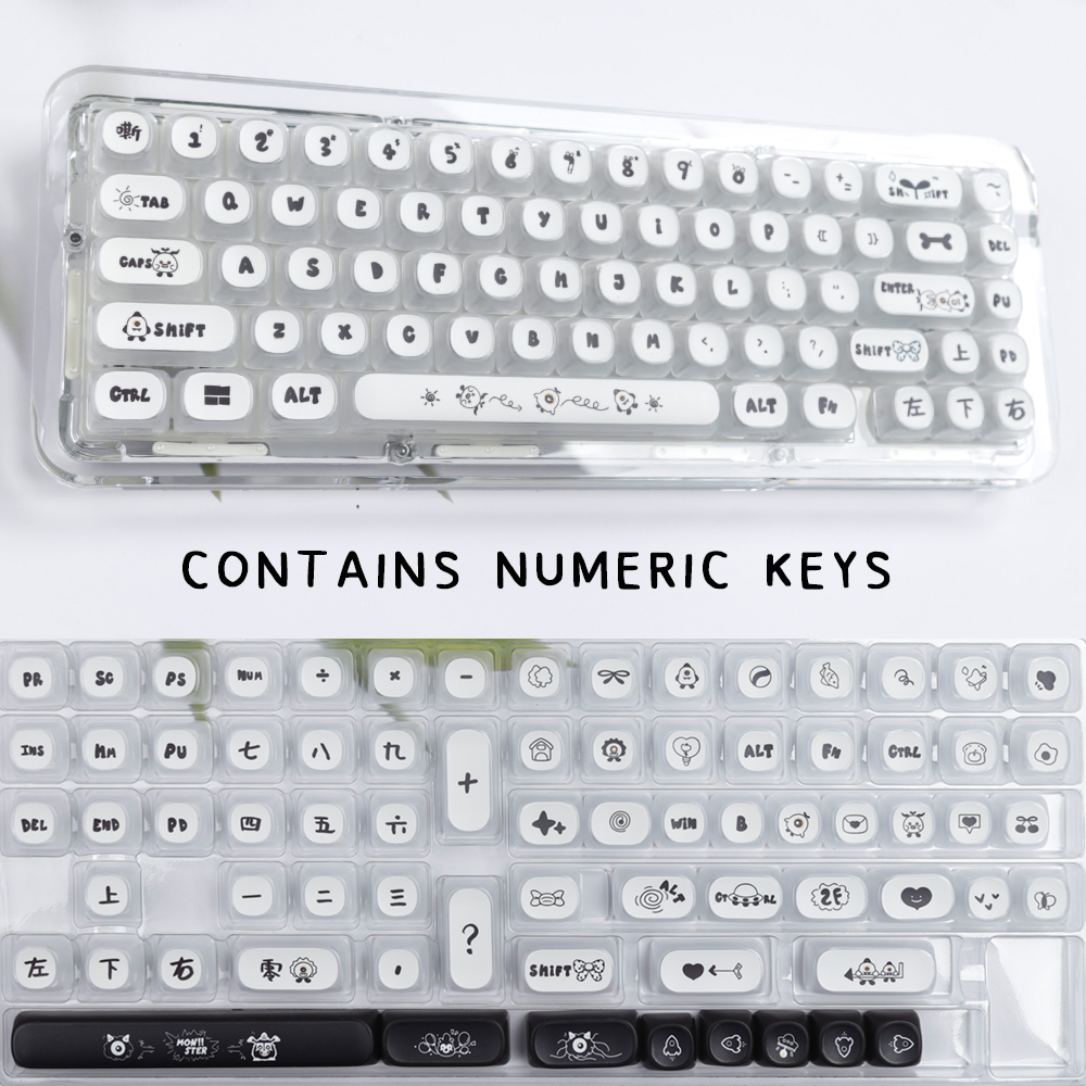 Patrick Star PBT 140keys Keycaps/set Dye-Sublimation MOA Profile Custom Keycaps for Gateron ...