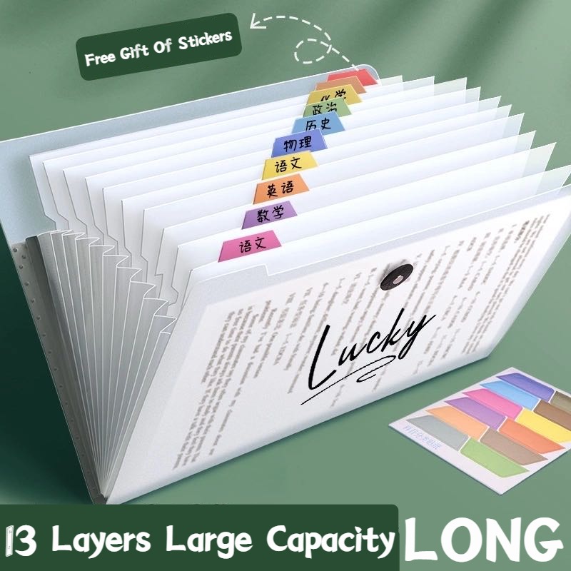 Long Expanding File Folder Document Organizer Envelope Bag File ...
