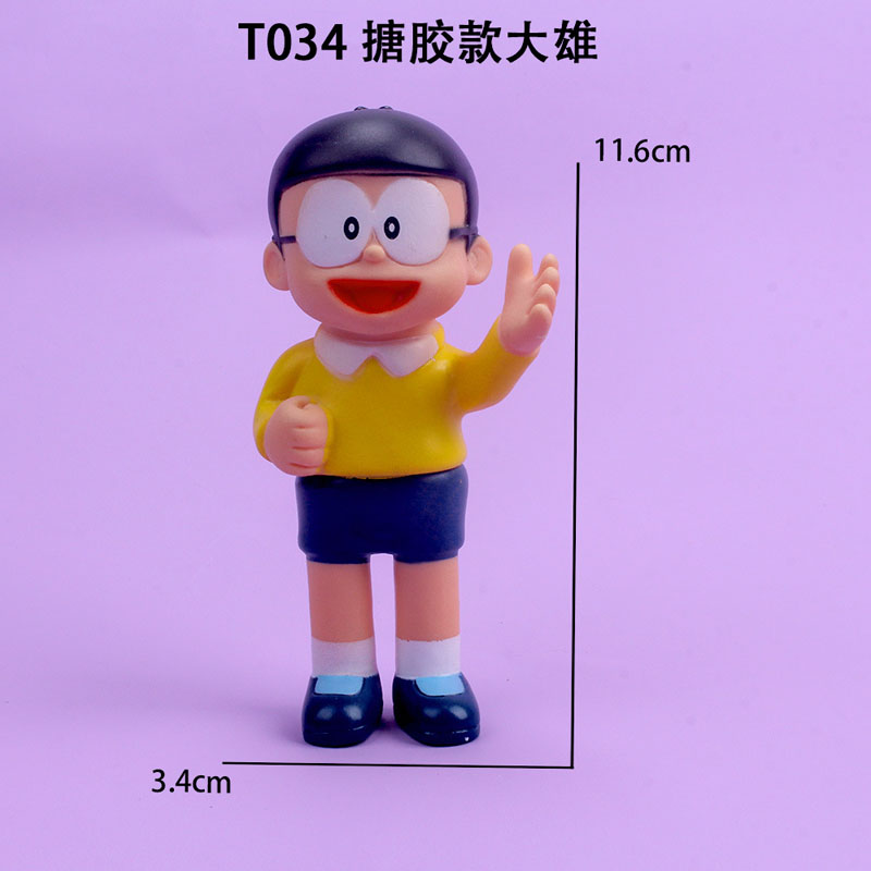 12cm-14cm Kawaii Anime Doraemon Nobita Nobi Shizuka Minamoto Pvc Action ...