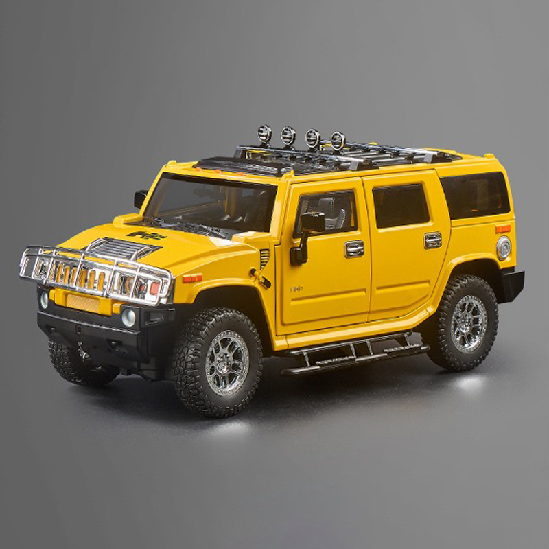 1:18 Scale Hummer H2 Alloy Car Model Diecast Car Sound Light Car Lovers ...