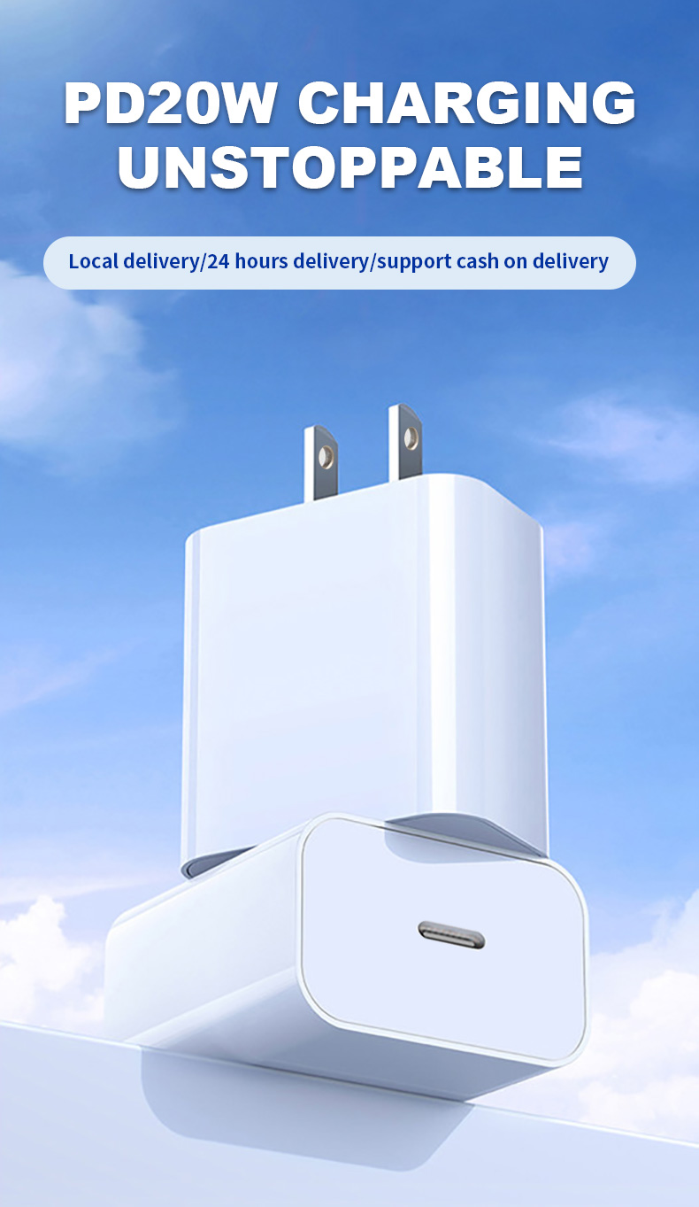 PD 20W Fast Charger Type c Adaptor whit USB C Cable For Ios IPH 8 X 11 ...