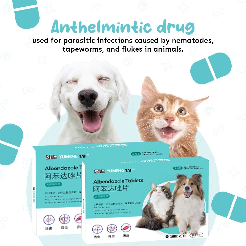 Tasty Deworming Tablets Dog and Cat Dewormer Tapeworms Roundworms ...