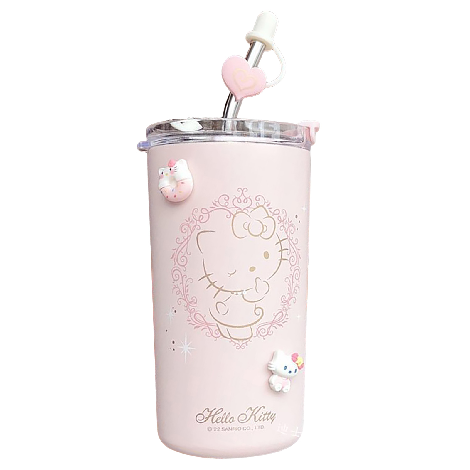 Hellokitty water cup 480ML girls high-value insulation straw cup cute ...