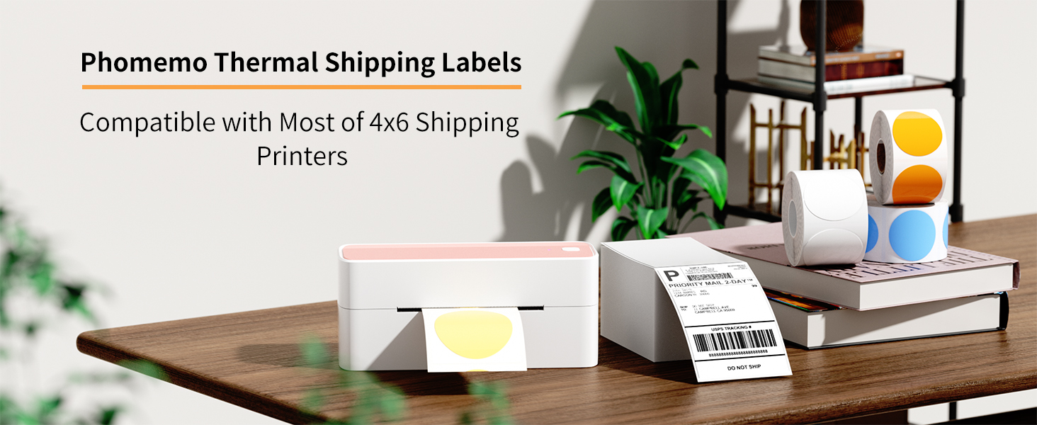 Phomemo Thermal Label 100x150mm Colorful Fan-Fold A6 Sticker Paper For ...