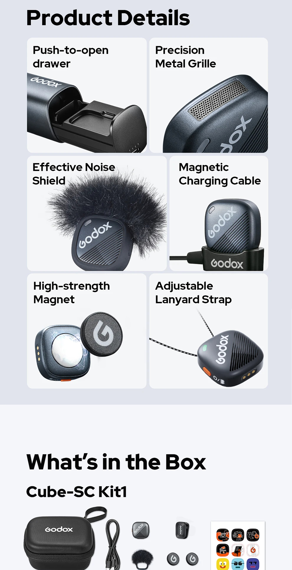 Godox Cube-S 2.4GHz Wireless Microphone System All-New TIme Capsule ...