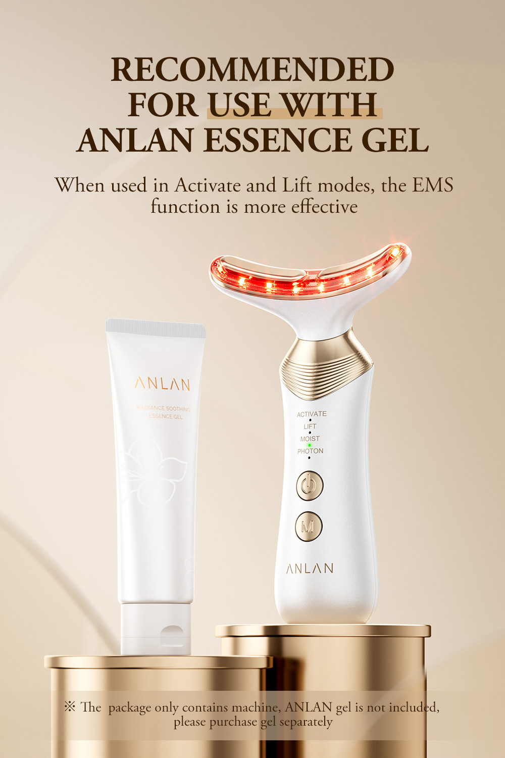 ANLAN Bipolar Neck Beauty Device Face Lifting Firming Massager Neck ...