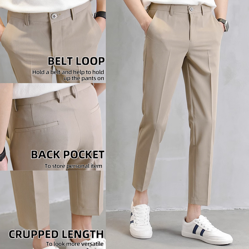 WD [Buy 1 Take 1] Trouser For Men Straight Leg Men's Suit Pants Fashion ...