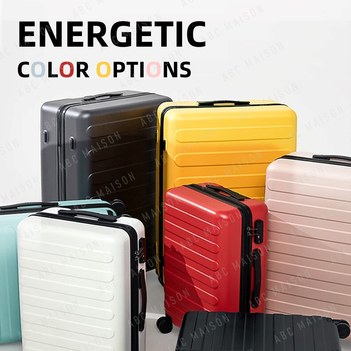 ABC MAISON 20/24/28 Inch Lightweight Suitcase Hand Carry Luggage ...